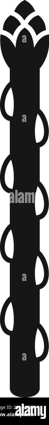 Garden asparagus icon simple vector. Food cooking. Organic raw Stock ...