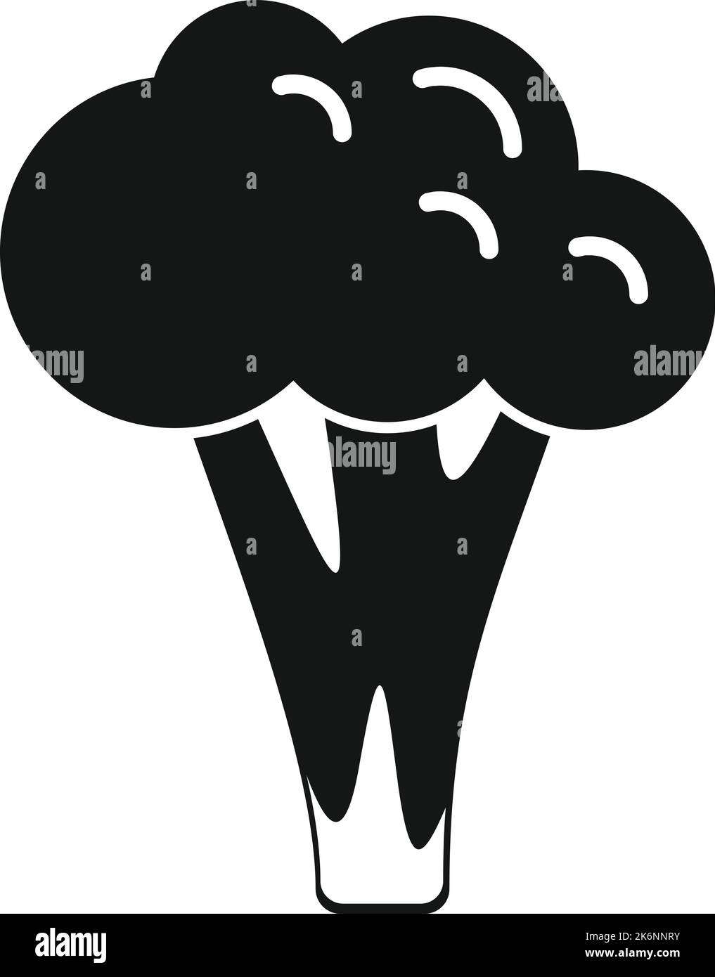 Broccoli cabbage icon simple vector. Brocoli food. Vegetable plant ...