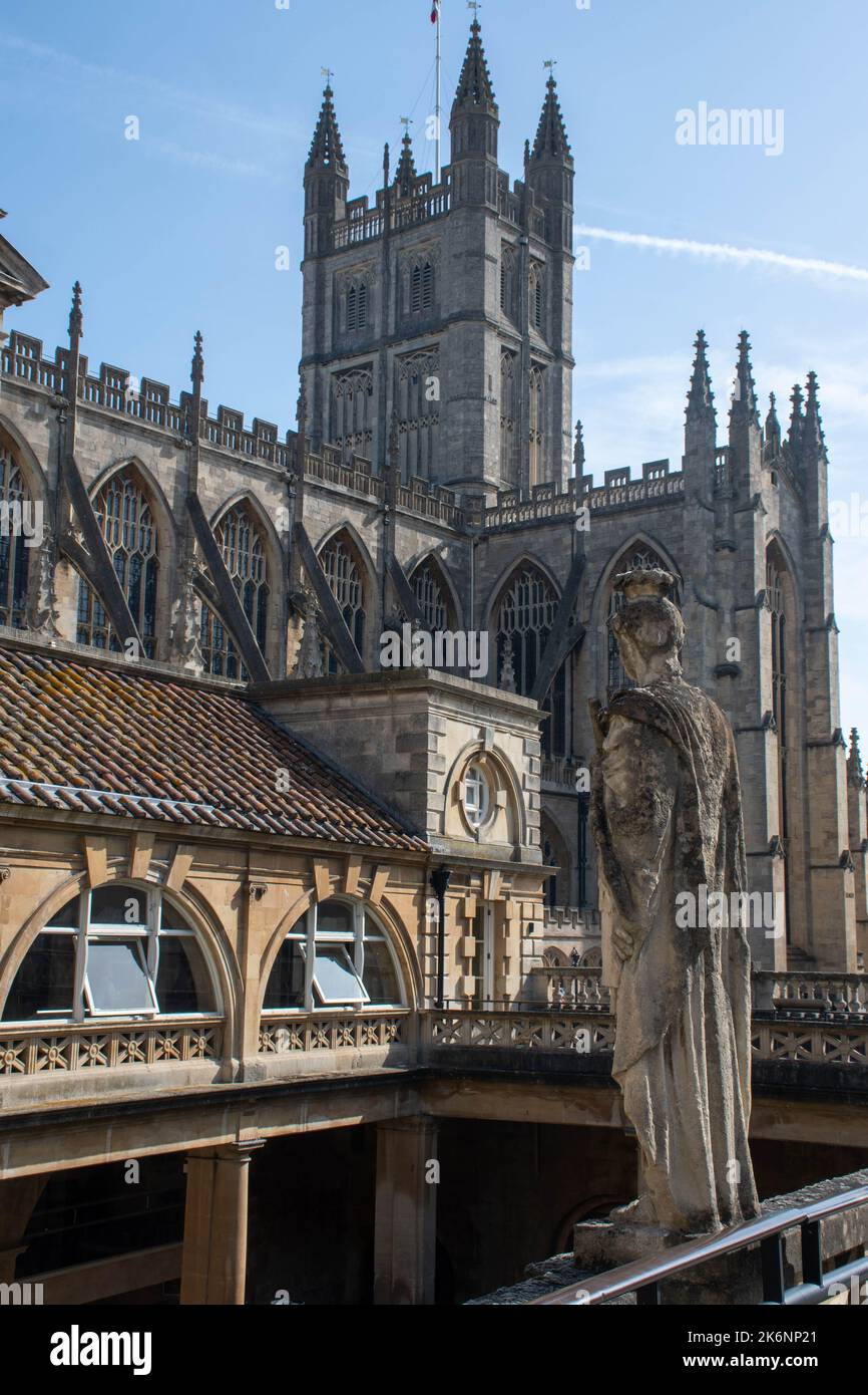 Roman statue bath abbey hi-res stock photography and images - Alamy