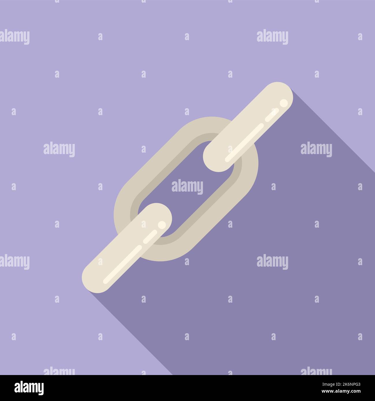 Disconnect chain icon flat vector. Web link. Internet button Stock ...