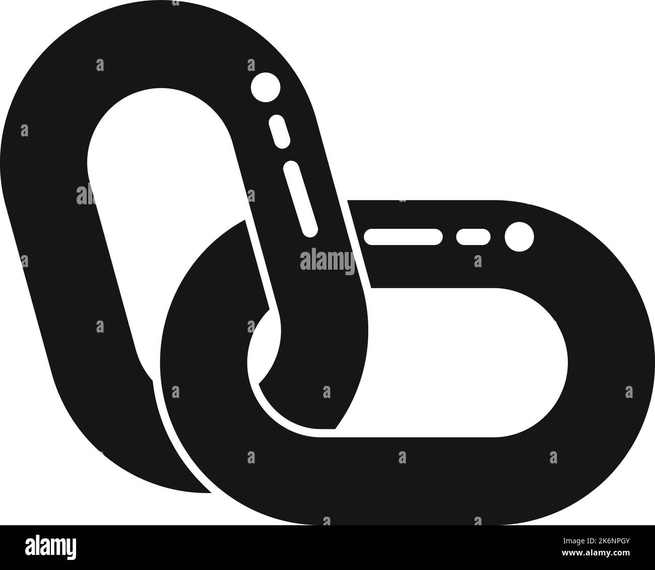 Network chain icon simple vector. Internet system. Steel digital Stock ...