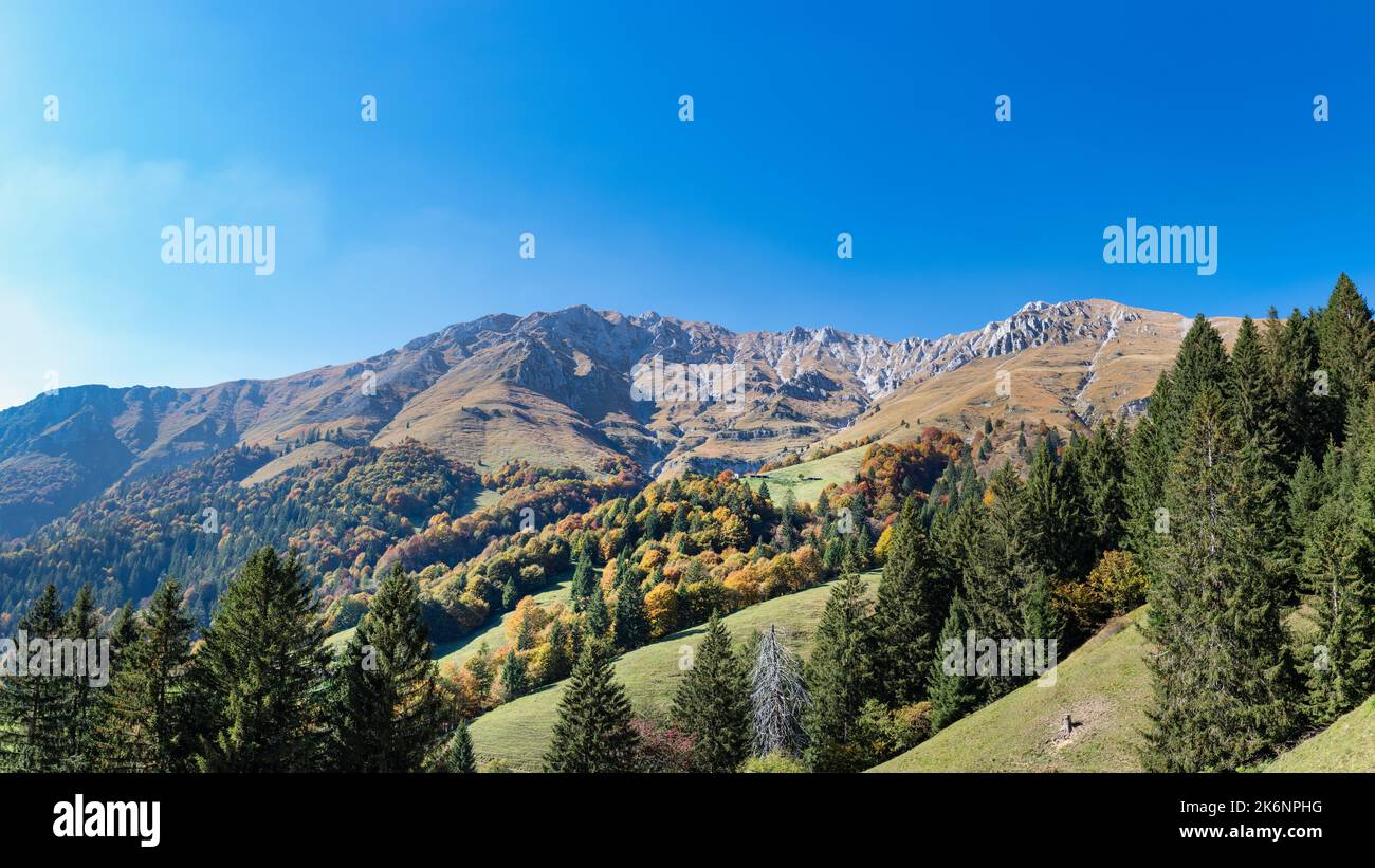 Mount Menna in the Serina valley in the Orobie alps Bergamo italy Stock ...
