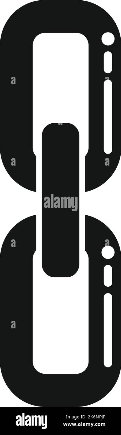 Steel chain icon simple vector. Business system. Web link Stock Vector ...