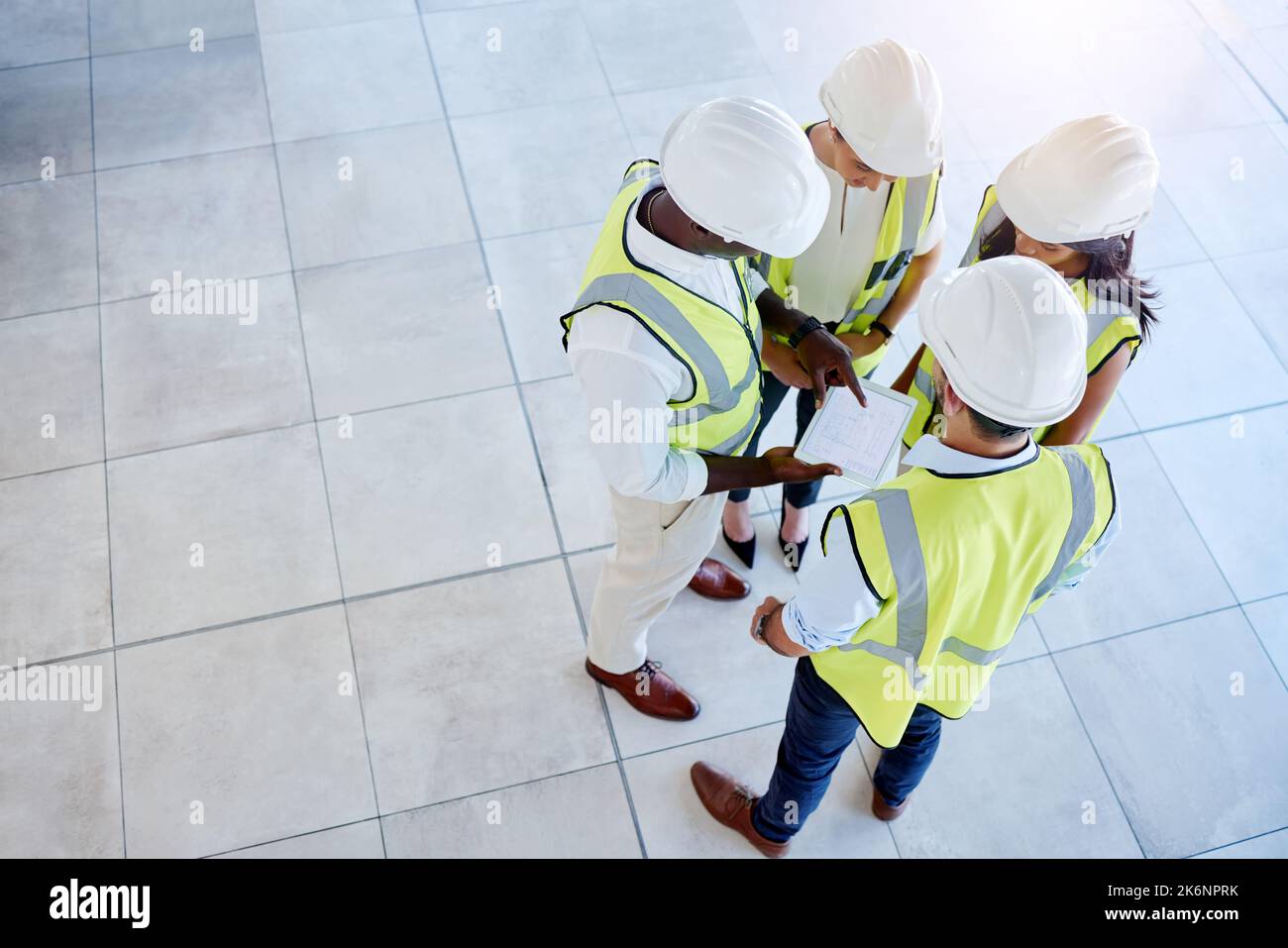 Architecture, construction and engineering team planning a creative ...