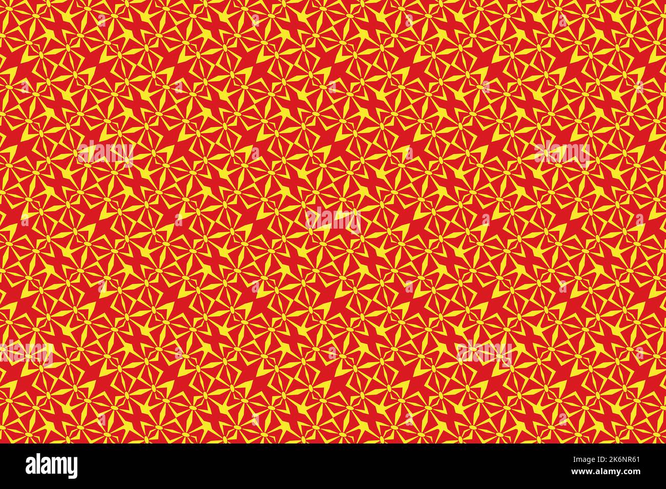 Geometric pattern in the colors of the national flag of North Macedonia ...
