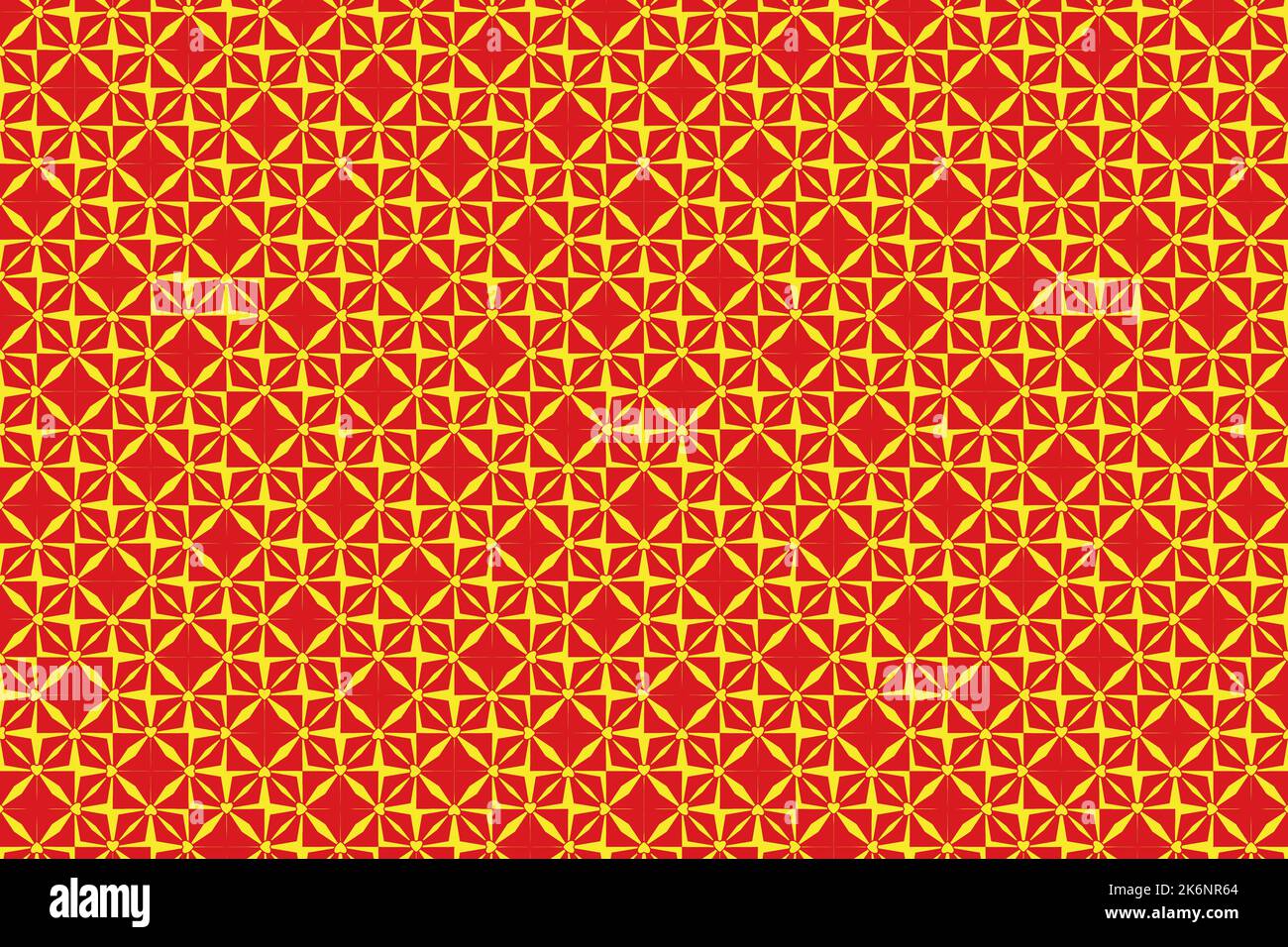 Geometric pattern in the colors of the national flag of North Macedonia ...