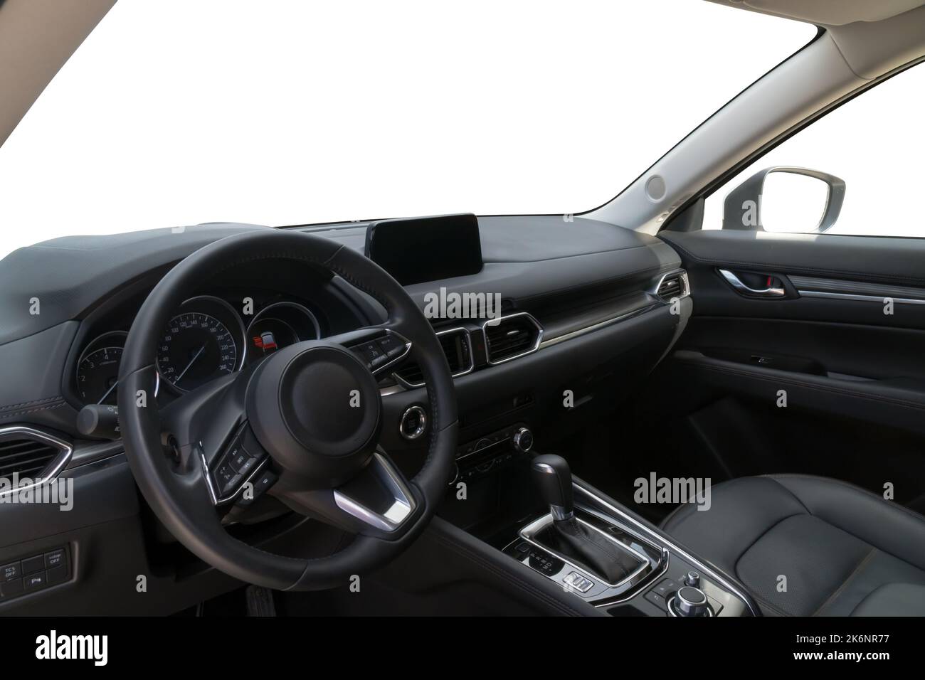Dashboard inside car. Element of design. Travel and transportation ...