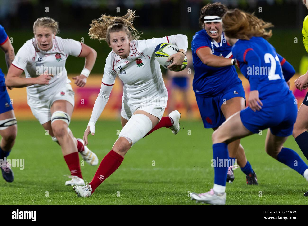 England's Zoe Harrison during the Women's Rugby World Cup pool C match ...