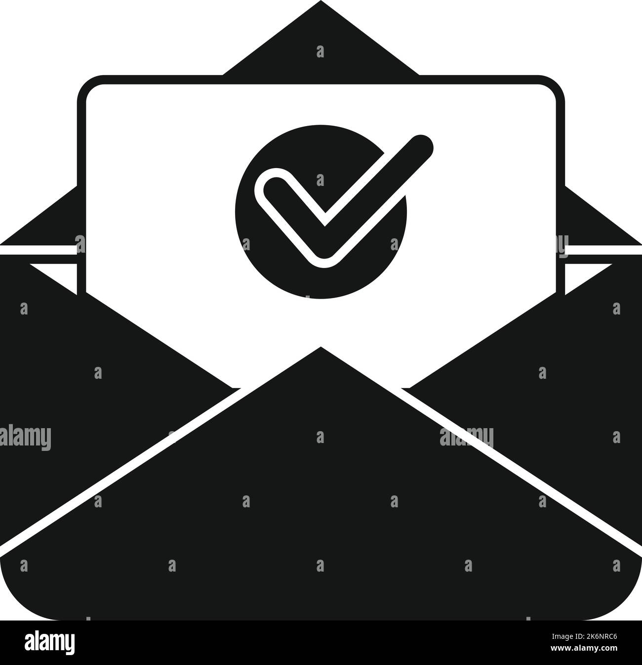 Subscribe email icon simple vector. Button letter. Interface mail Stock ...