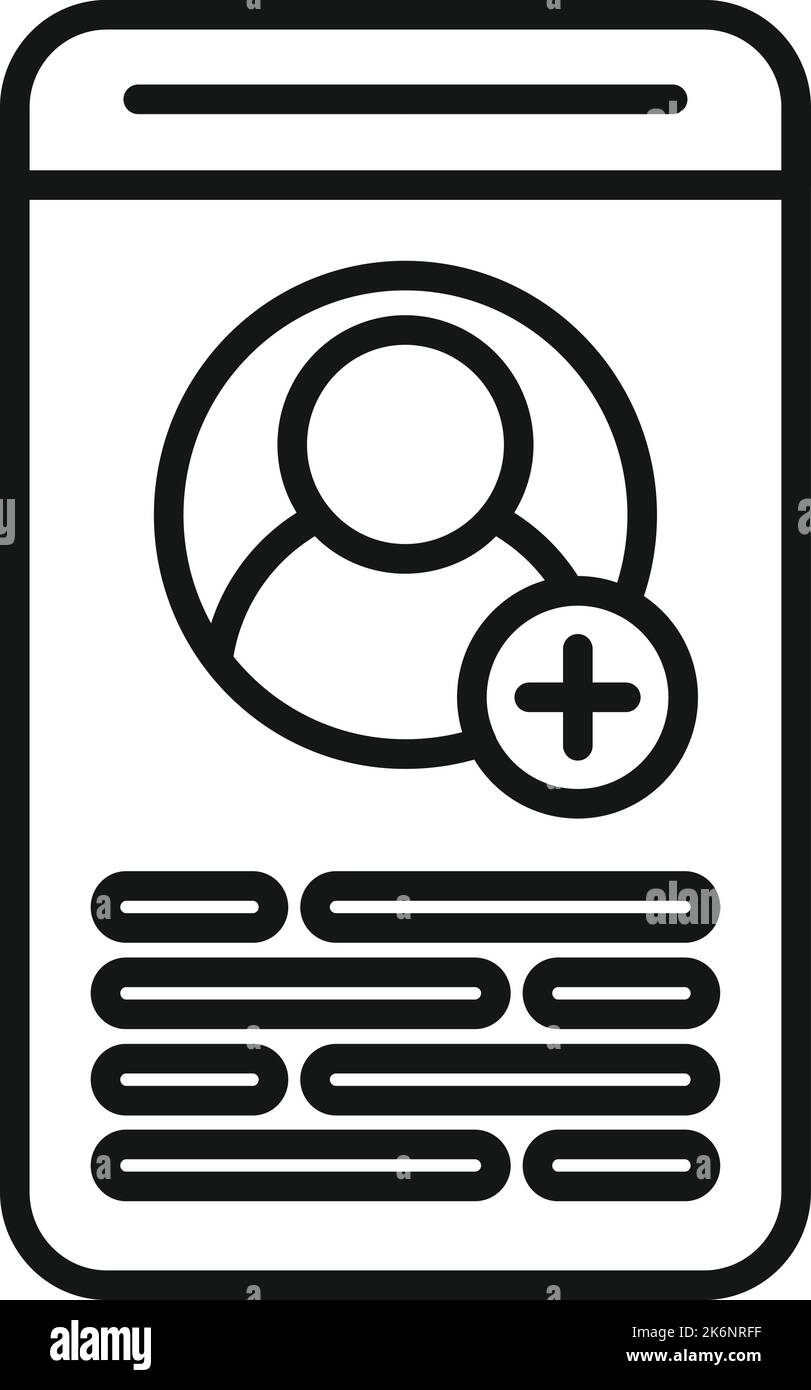 Web subscribe icon outline vector. Email newsletter. Notice interface ...