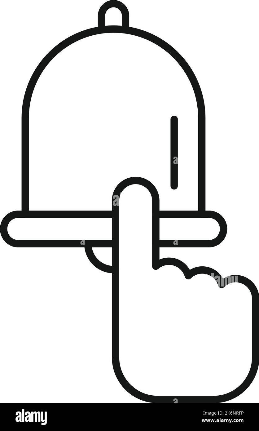 Click subscribe icon outline vector. Notice letter. Social post Stock ...