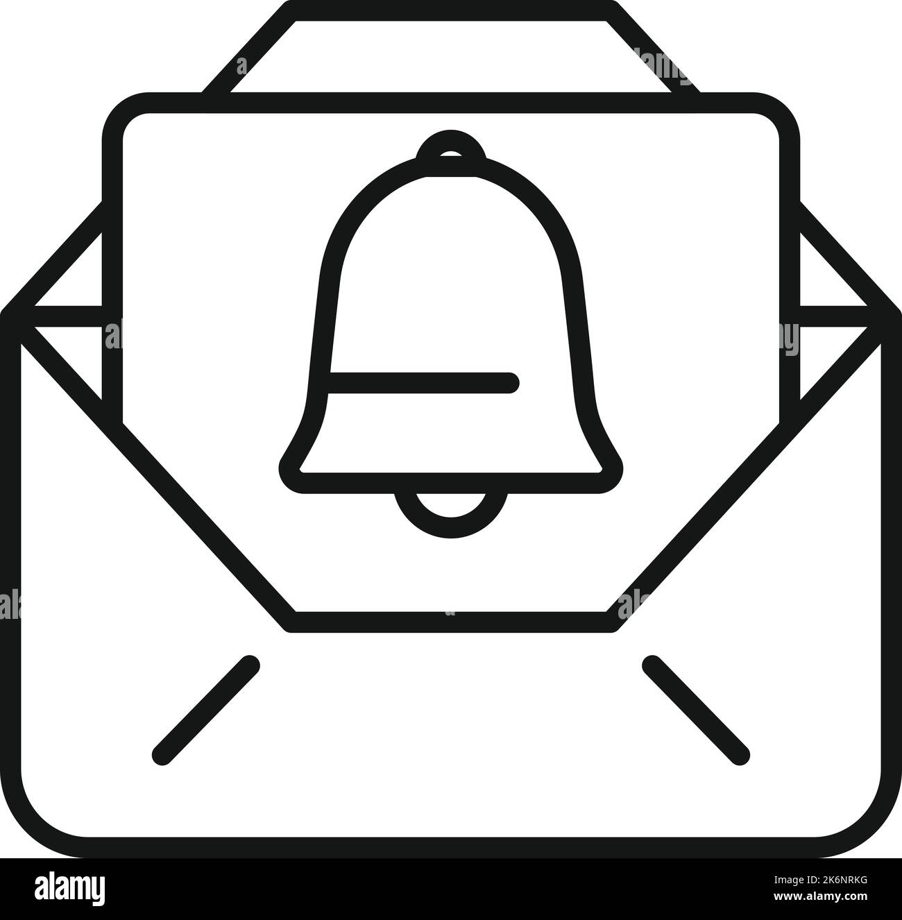 Mail sound icon outline vector. Email message. Social window Stock ...