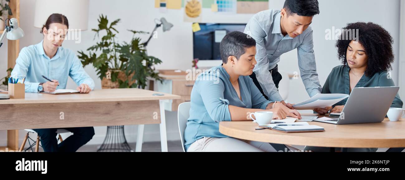 Communication, people and sharing office with corporate coworkers ...