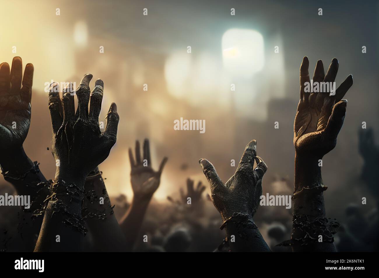 Black hand reaching to sky hi-res stock photography and images - Alamy