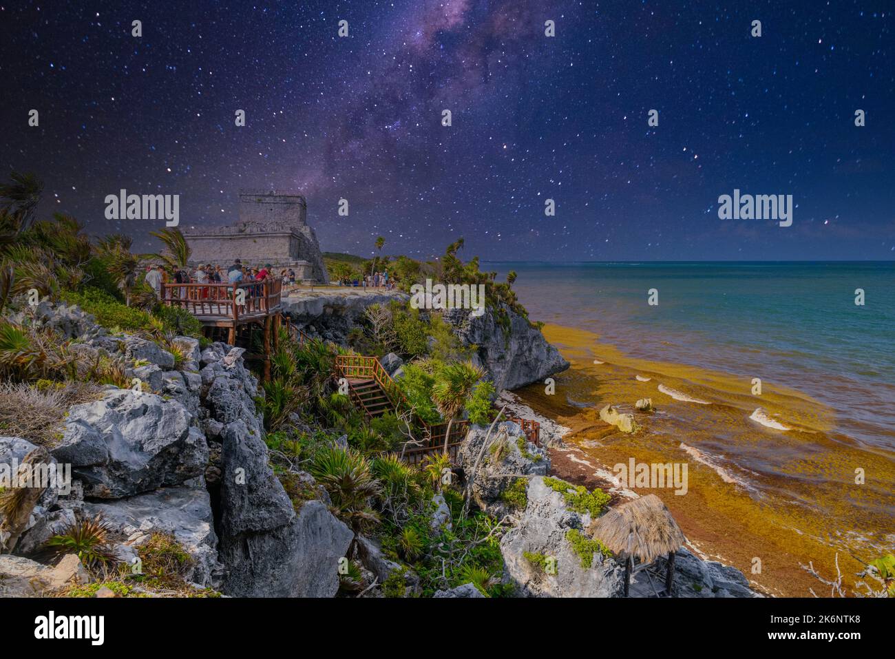 Structure 45, offertories on the hill near the beach, Mayan Ruins in ...