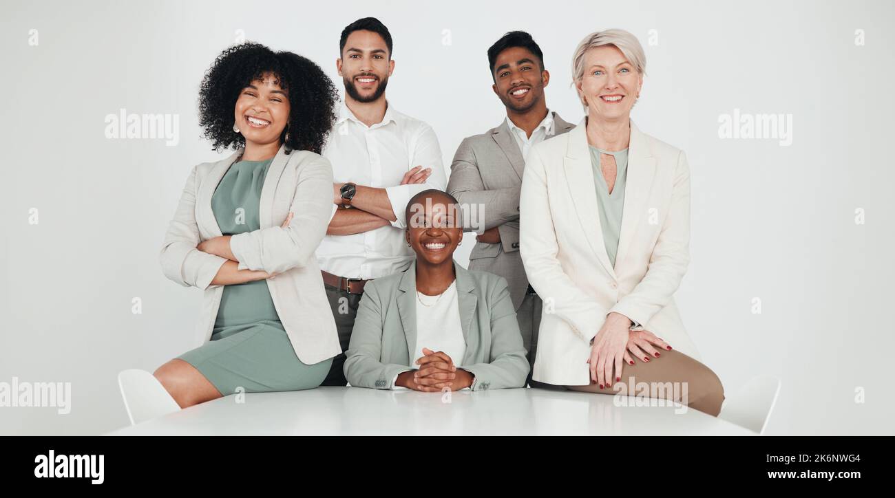 Lets get to working. a group of businesspeople in an office at work ...