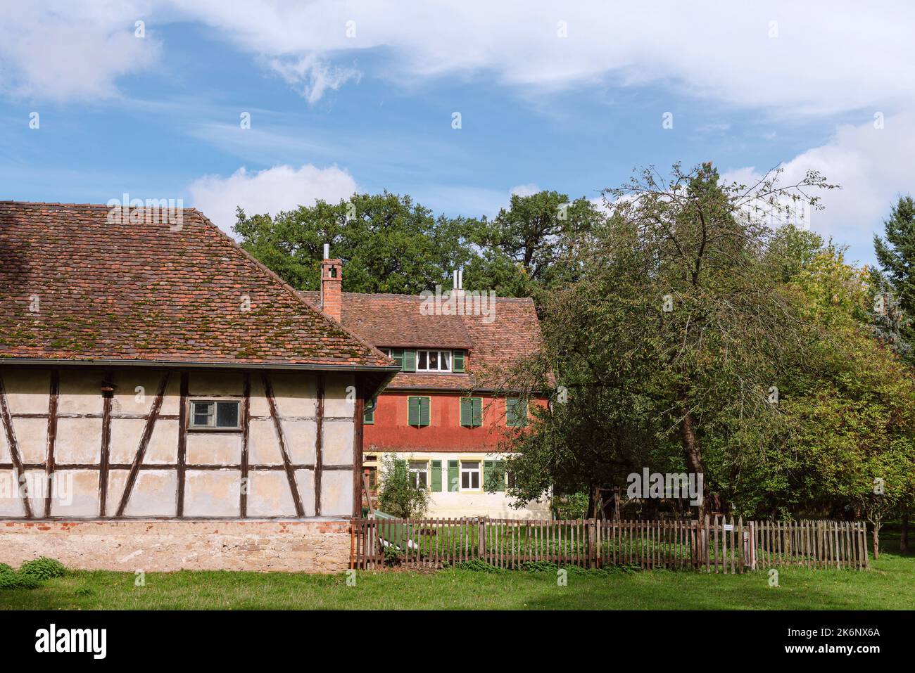Traditional Small House With Beautiful Outdoor Decor Facade In Germany ...