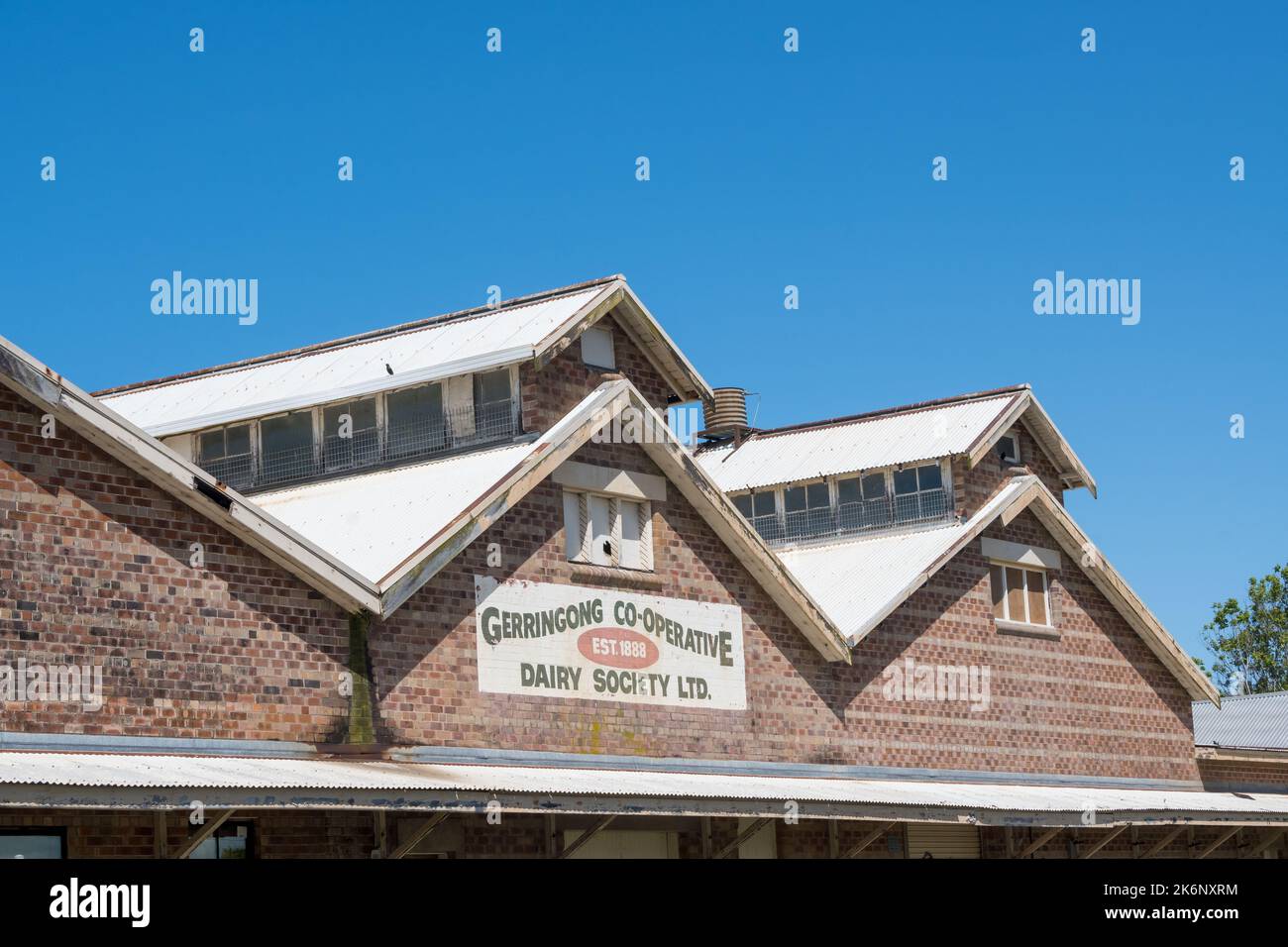 Gerringong milk storage buildings Stock Photo - Alamy