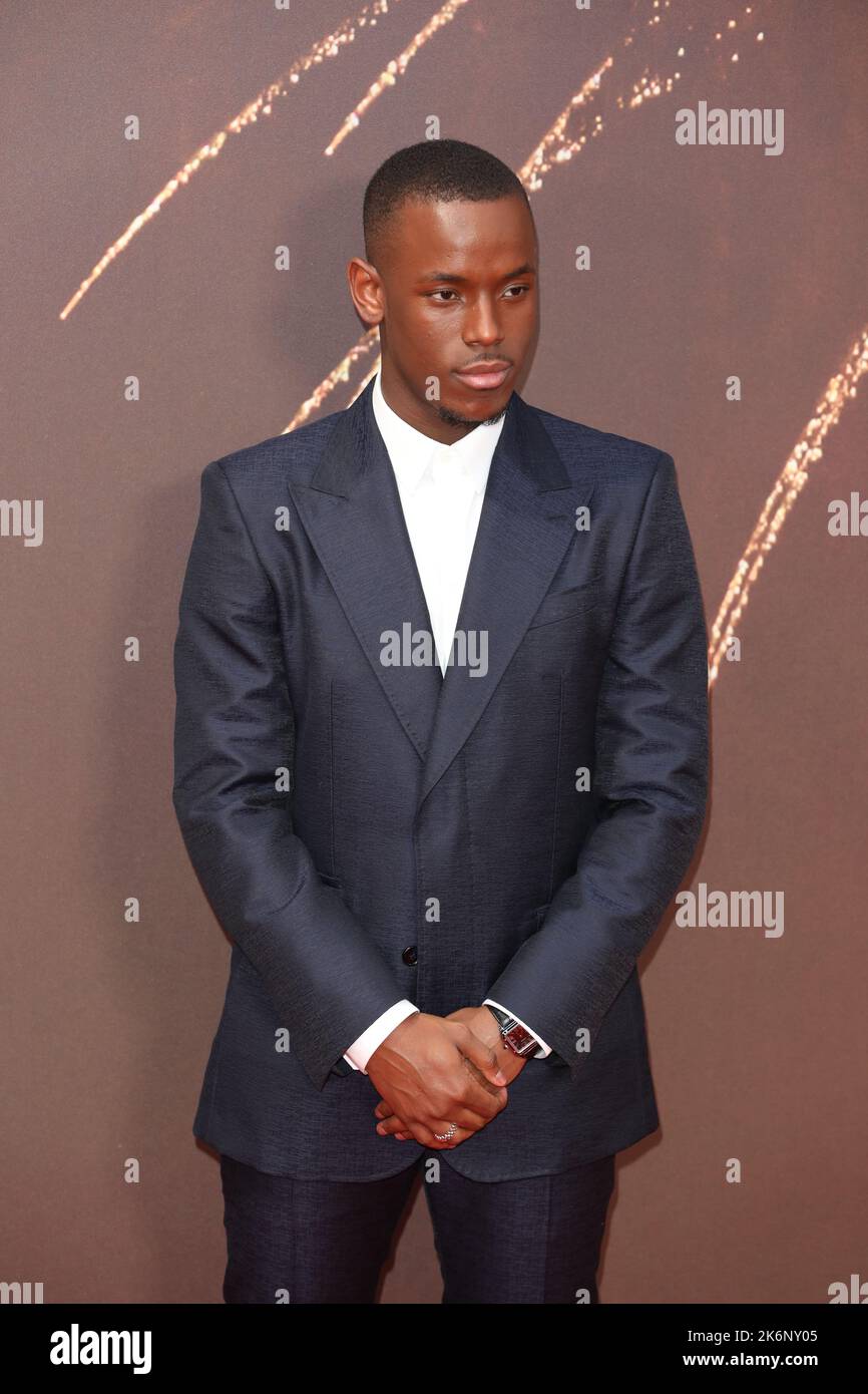 Micheal Ward attends film premiere of 'Empire of Light' during the 2022 ...