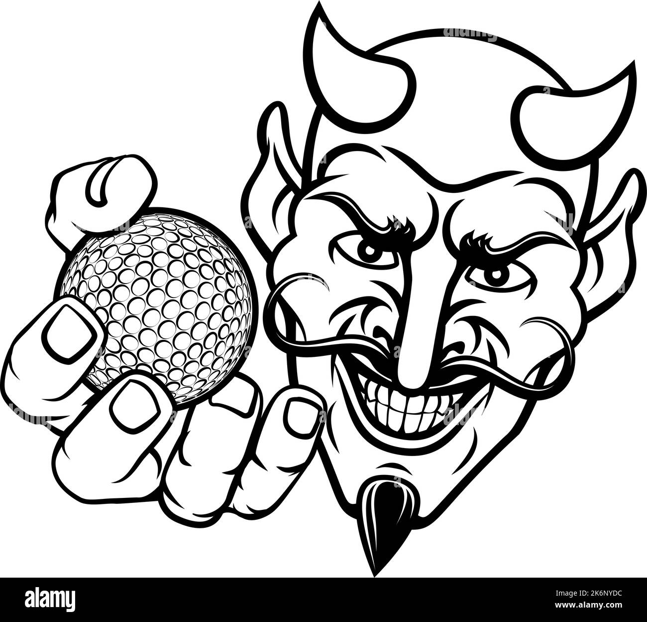 Golf cartoon Black and White Stock Photos & Images - Alamy