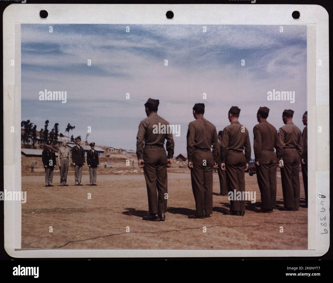 Presenting Officers (Left To Right): Gen Hoag, Col Feagin, Col Kilgore ...