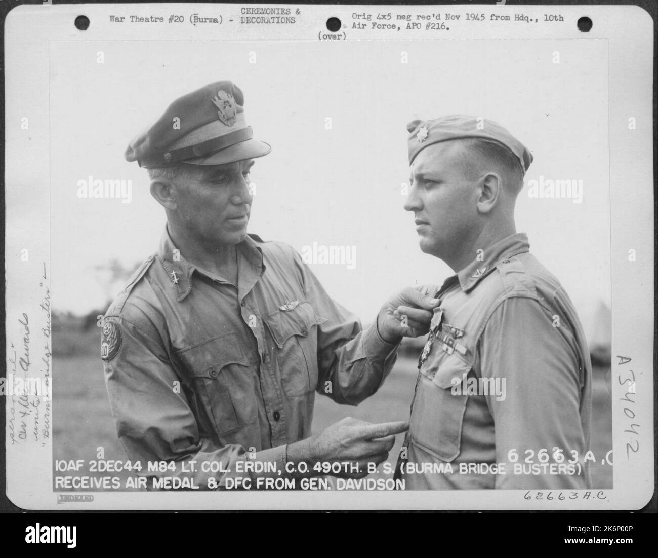 Major General Howard C. Davidson, Commanding General of the 10th Air ...