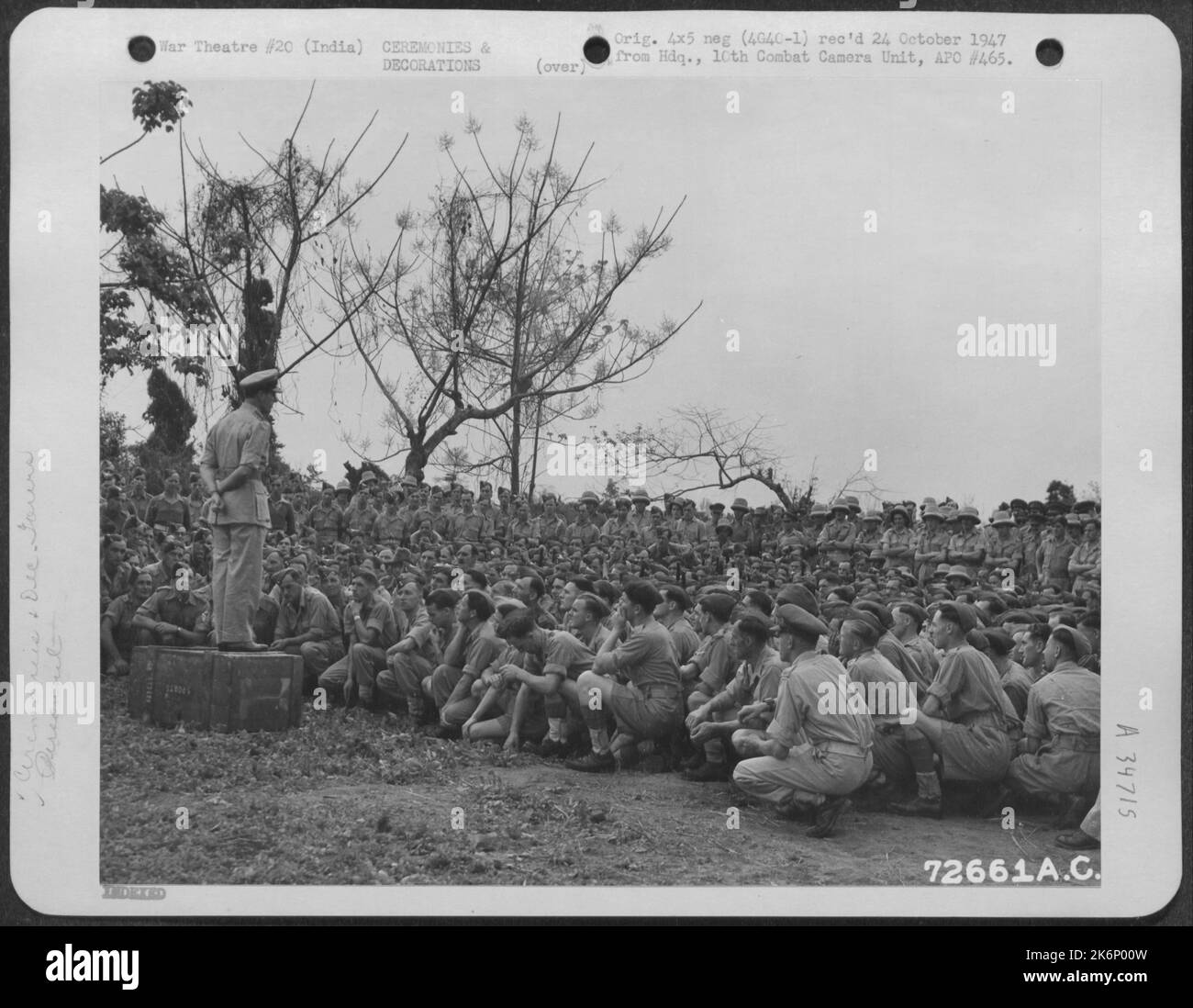 Military officers tour camp hi-res stock photography and images - Alamy