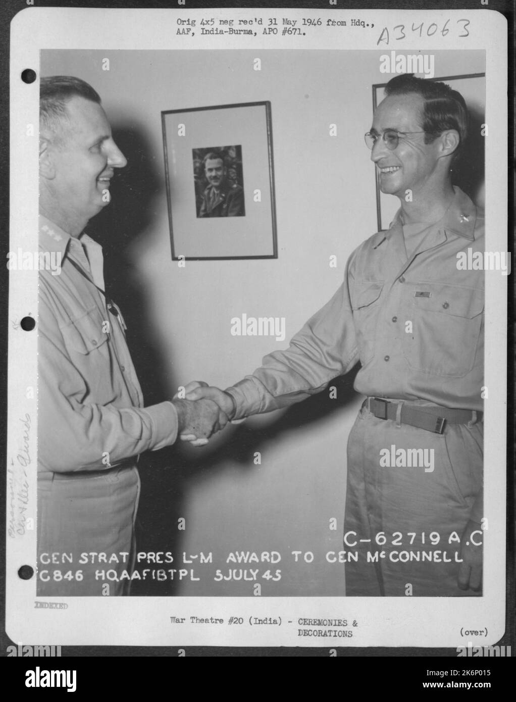 Lt. General George E. Stratemeyer Congratulates Brig. General John P ...