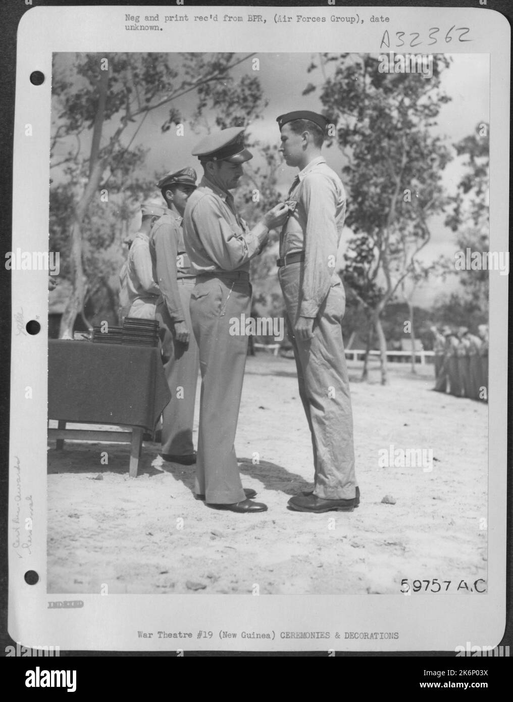 15 September 1943 At A Ceremony In New Guinea, The Distinguished Flying ...