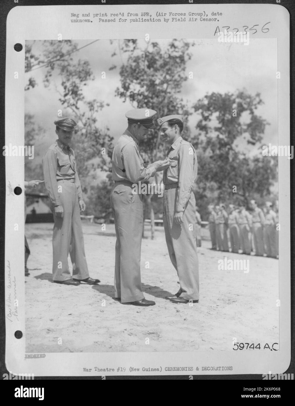 On 15 September 1943 at a ceremony in New Guinea, the Air Medal for ...