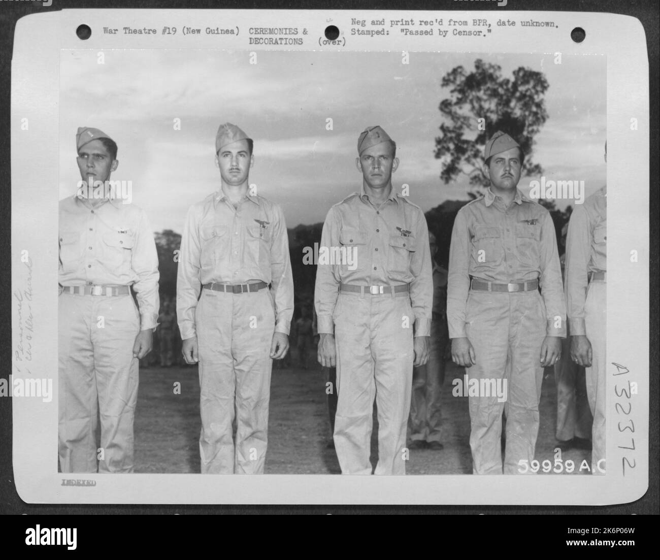 These four airmen, P-38 Lightning pursuit pilots, each won the Air ...