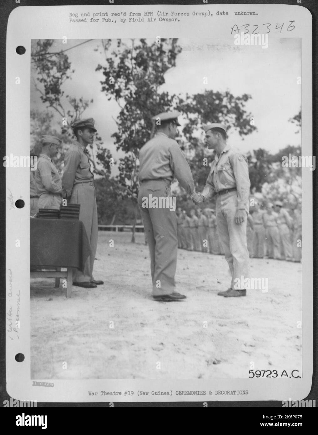 At a ceremony in New Guinea, 17 September 1943, the Distinguished ...