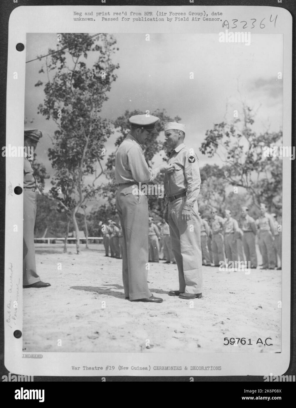 On 15 September 1943 at a ceremony in New Guinea, the Air Medal for ...