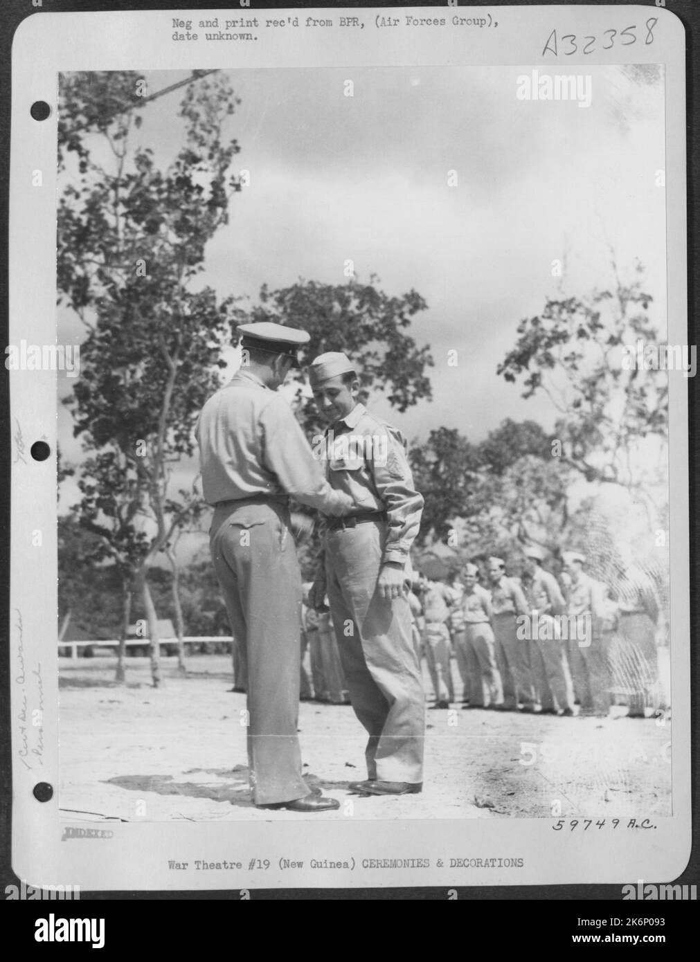 On 17 September 1943 at a ceremony in New Guinea, the Distinguished ...