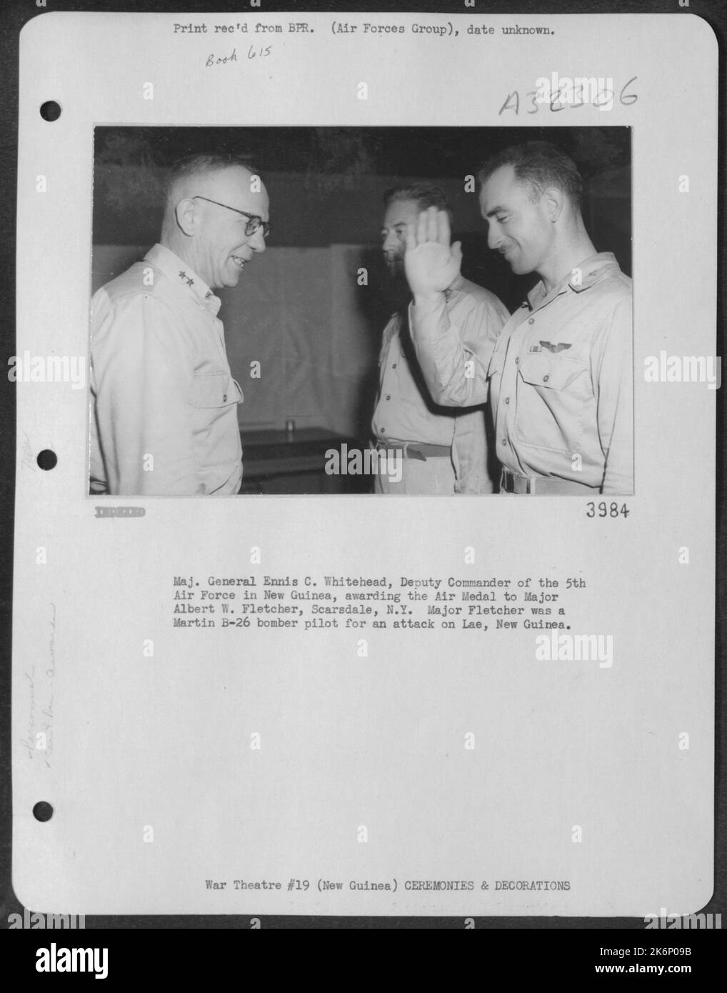 Maj. General Ennis C. Whitehead, Deputy Commander of the 5th Air Force ...