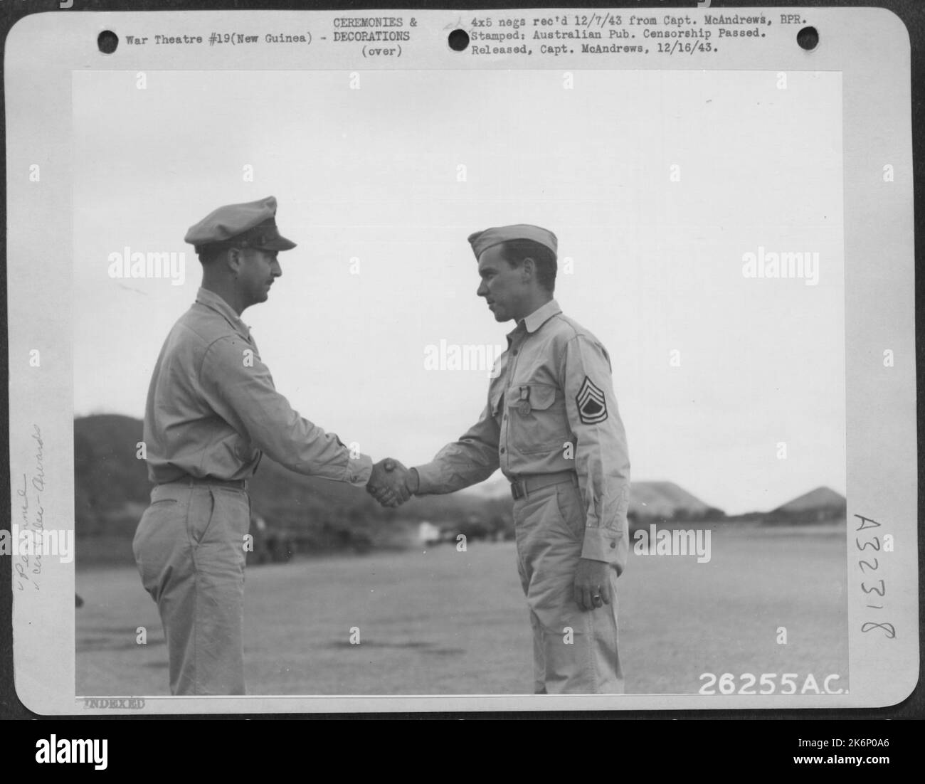 T/Sgt. Donaly L. Freyberger (right) of 139 South 8th Street, Reading Pa ...