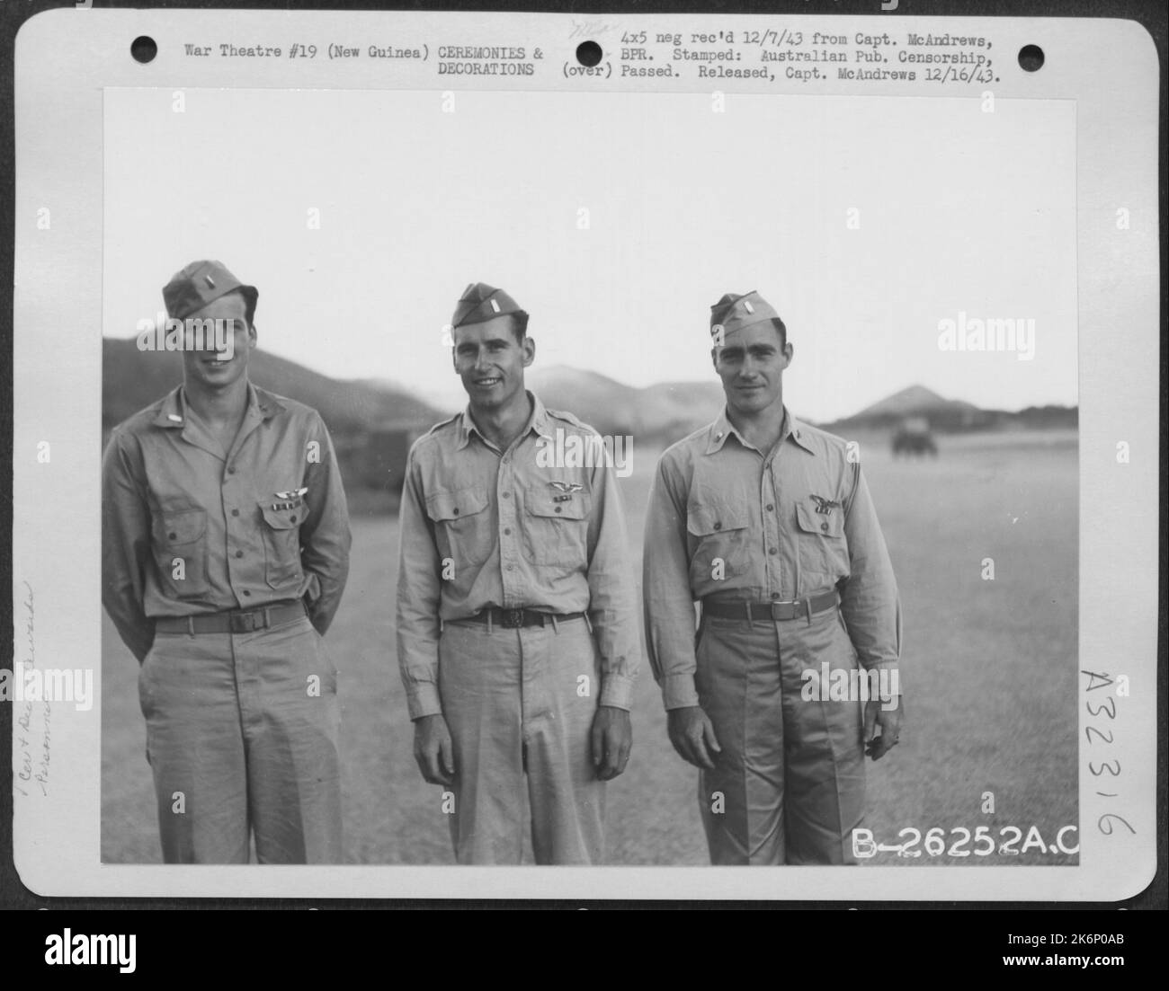 These three fighter pilots flying Lockheed P-38 Lightnings with the ...