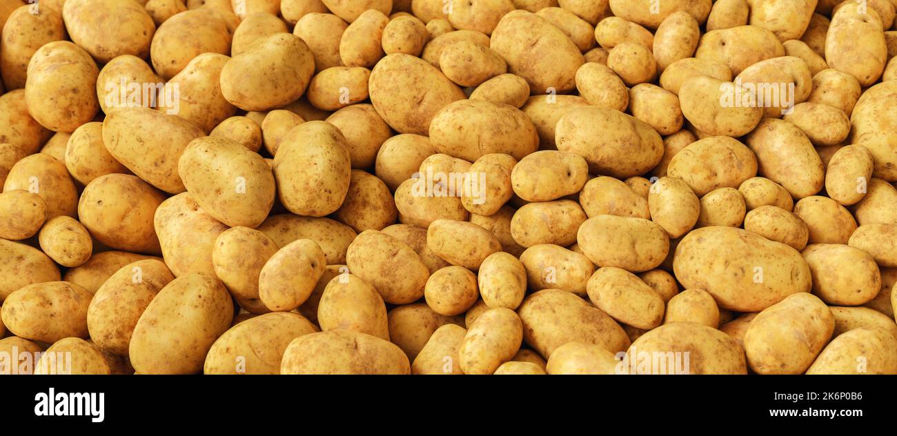 pile of Potatoes on a market Stock Photo - Alamy