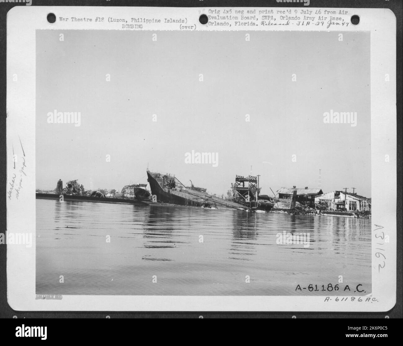 Overturned Japanese Vessels In Cavite Harbor, Luzon, Philippine Islands ...