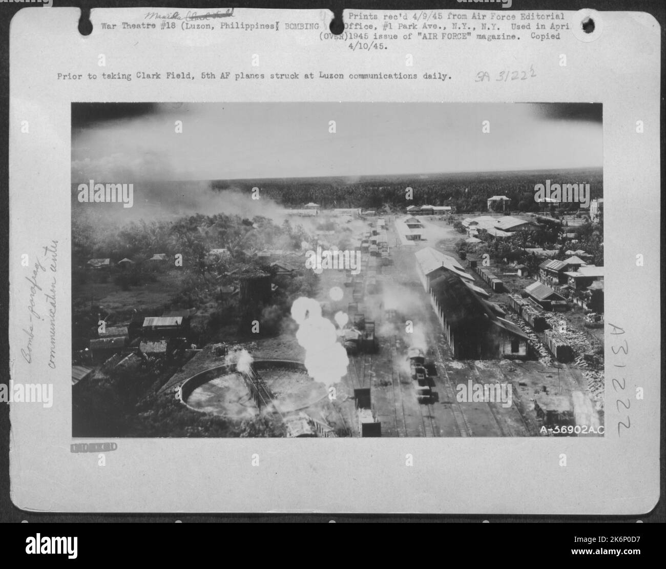 Prior To Taking Clark Field, 5Th Air Force Planes Struck At Luzon ...