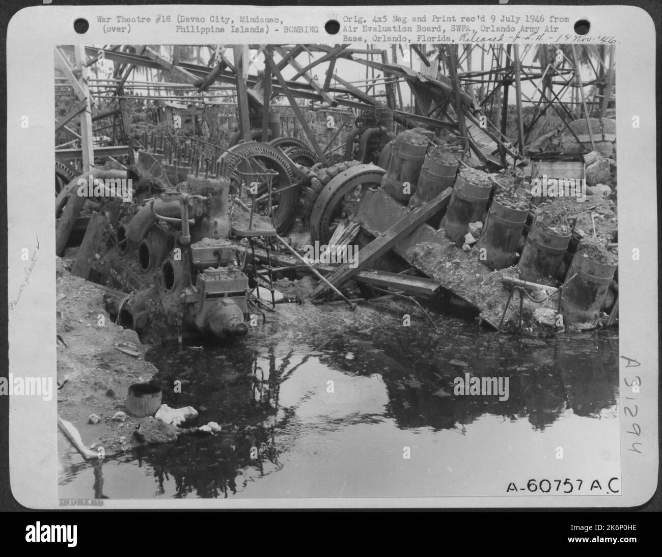 The Davao City power plant in Mindaano, was destroyed as a result of ...