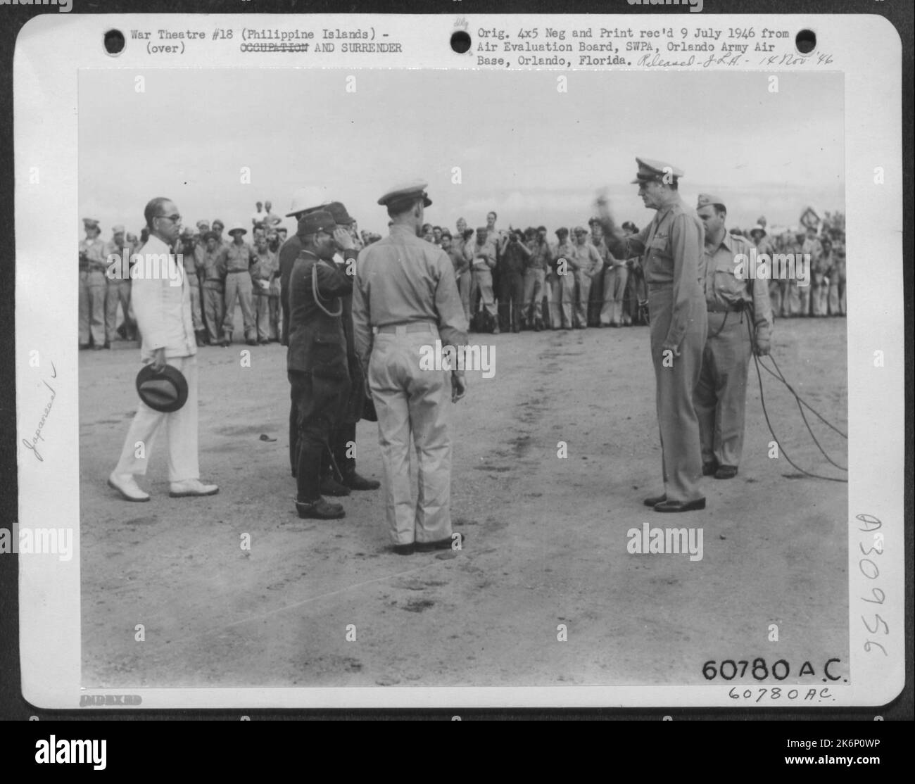 Japanese Peace Envoys Arrive At Nichols Field, Luzon, Philippine ...