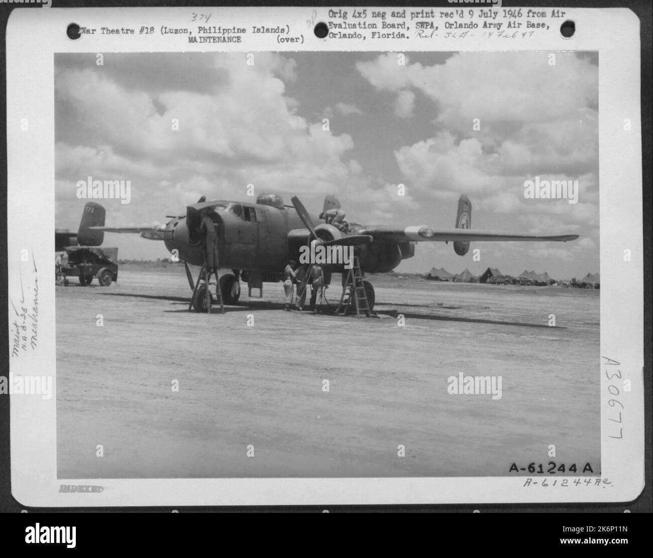 This North American B-25 'Mitchell', One Of The Work Horses Of The Air ...