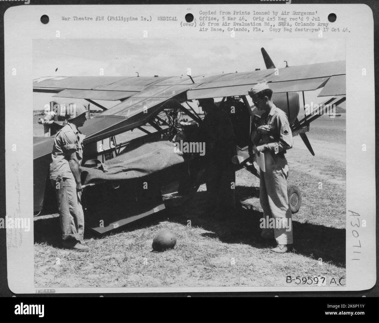 Luzon, Philippine Islands - While The Patient Is Being Loaded Aboard ...