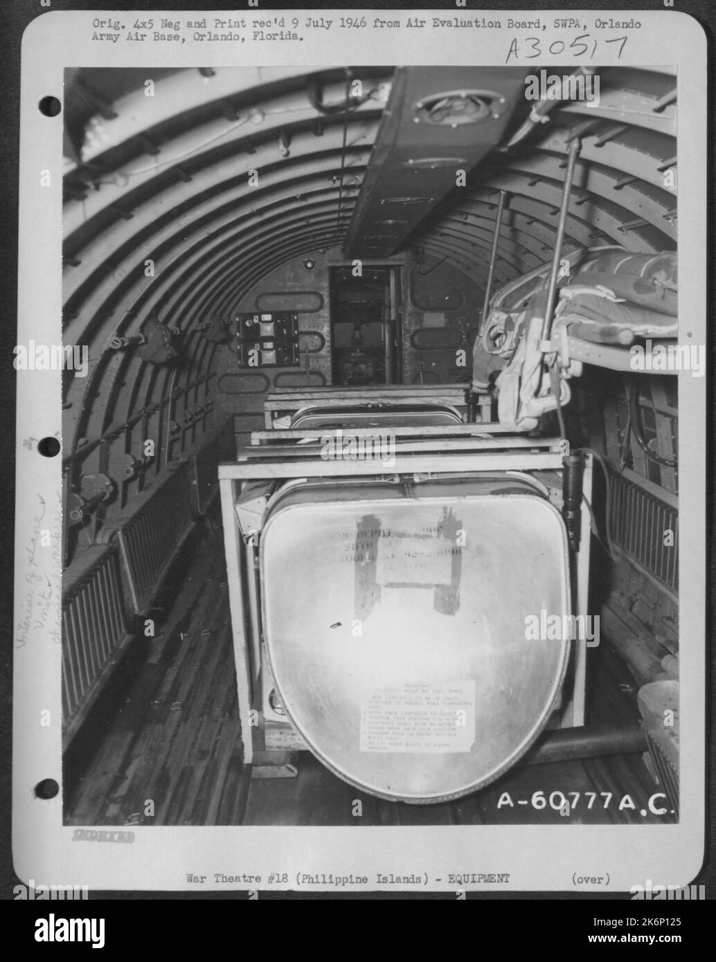 Interior View Of A Douglas C-47 Spray Plane. Each Plane Carries Two ...