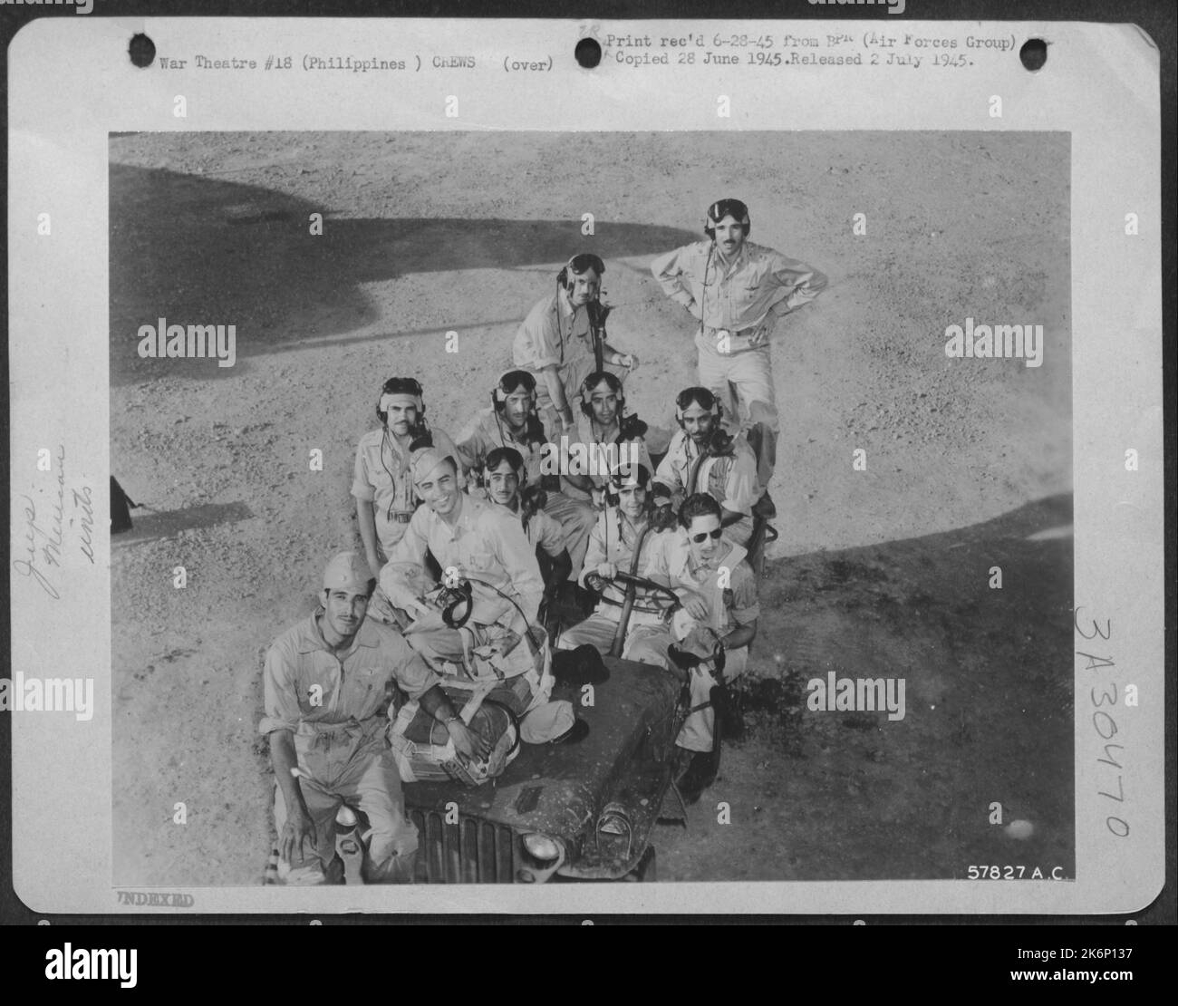 Several Pilots Of The Mexican Expeditionary A.F. In The Philippines ...