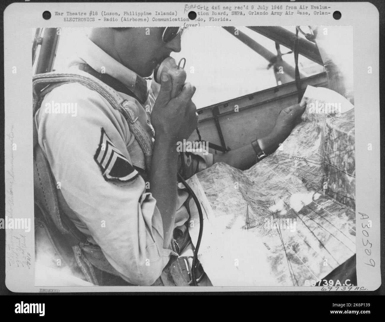 A Vultee L-5 Pilot Of The 3Rd Air Commando Group Uses A Vhf Radio To ...