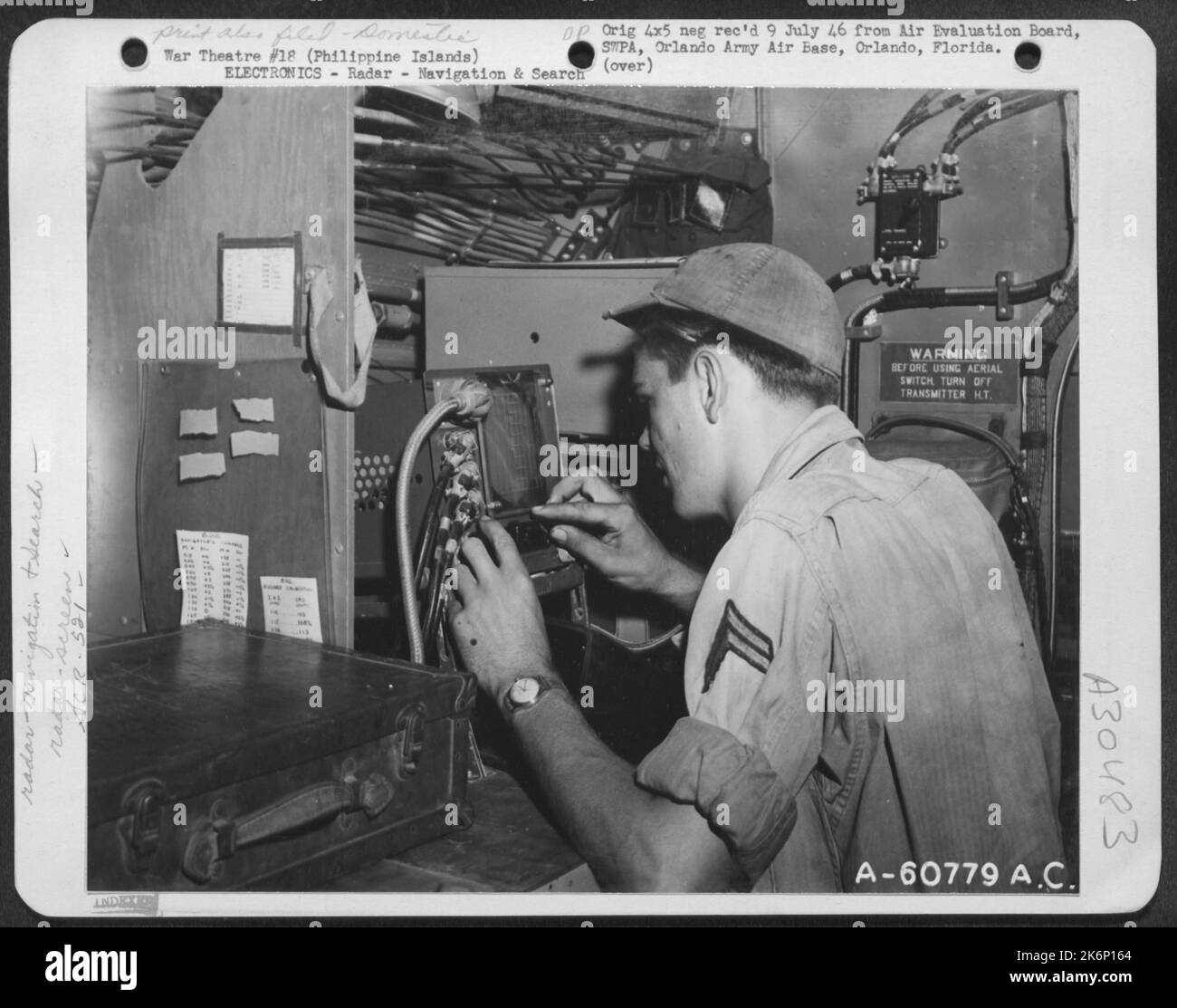 Radar Scanning Screen In A Pby-5-A. In This Case, Radar Is Used To ...