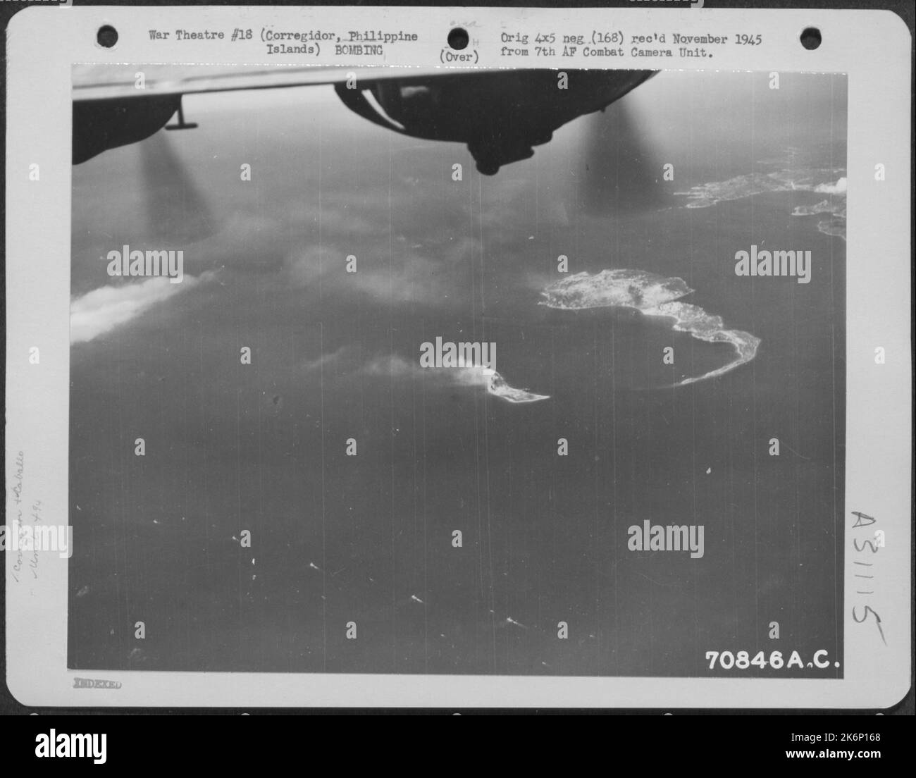 Between Naval shellings, Consolidated B-24s of the 494th Bomb Group ...