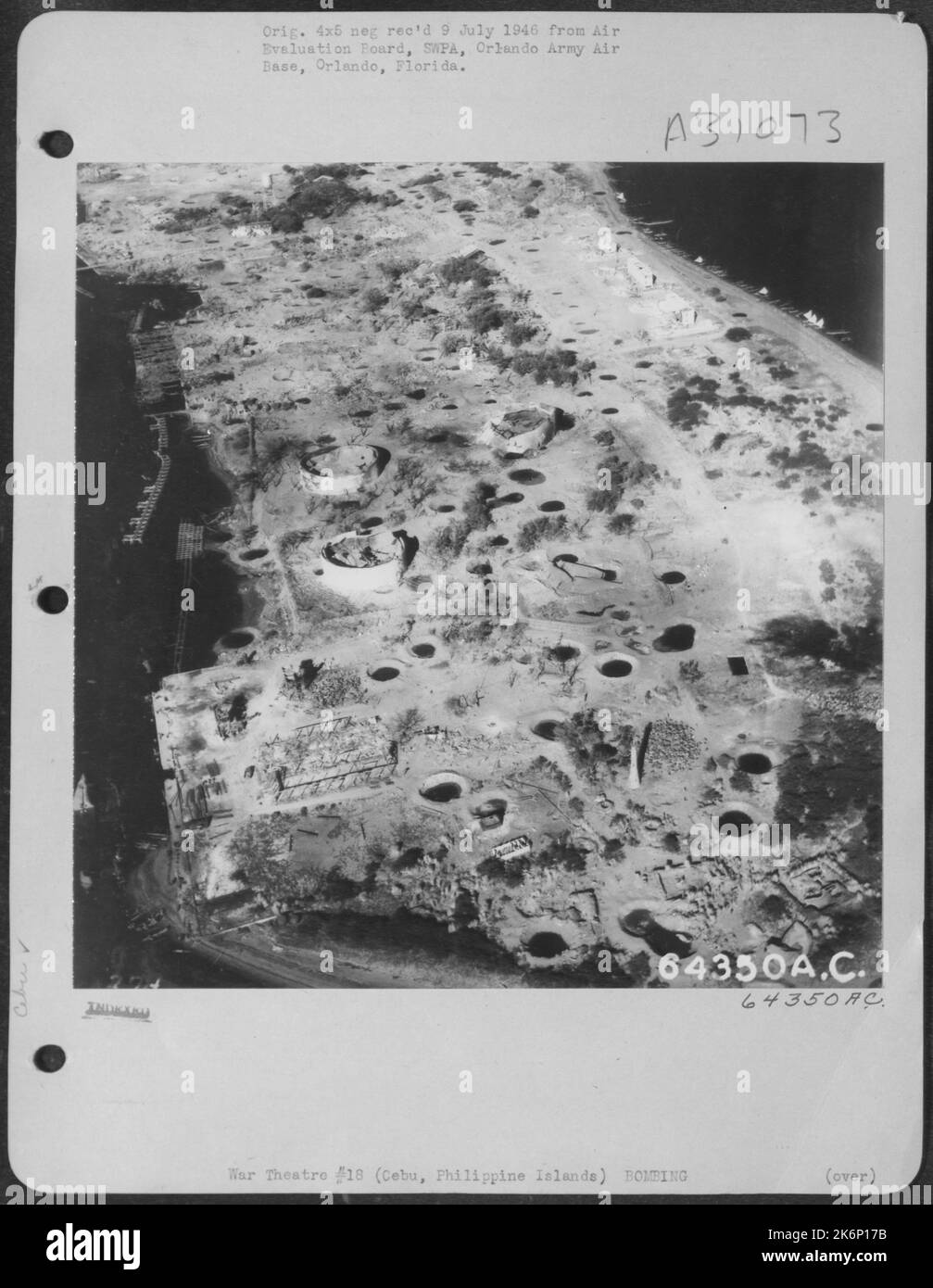 Sangley Point looking west. Cebu, Philippine Islands, 1945 Stock Photo ...